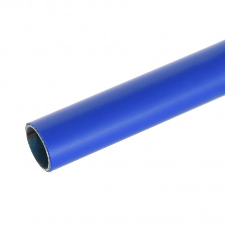 Tubo de acero color azul de 4 metros con revestimiento de PE